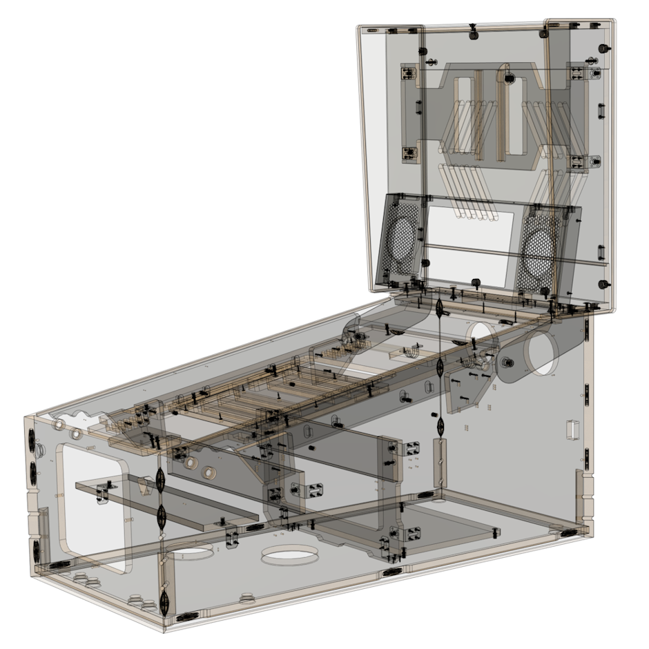 Widebody Virtual Pinball Cabinet (VPin) - Premium Flat-Pack Kit