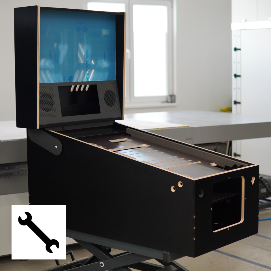 Widebody Virtual Pinball kabinet (VPin) – sestavený
